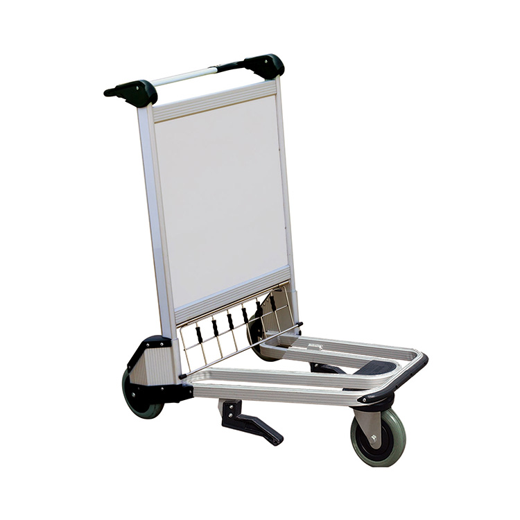 Airport trolley with iron basket