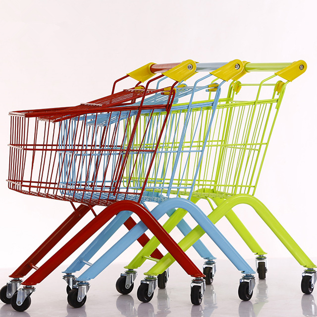 Color cute children shopping trolley