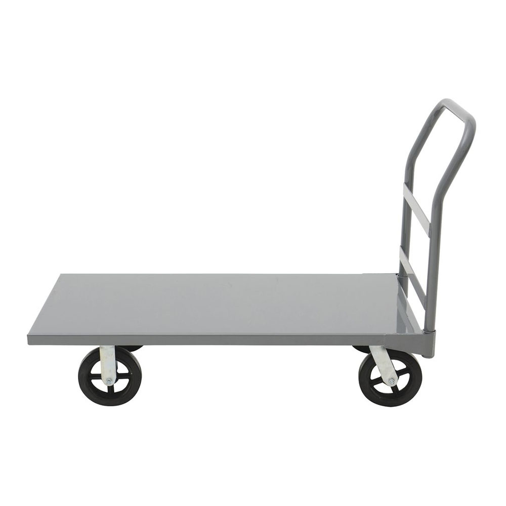 Colored plastic platform industrial trolley