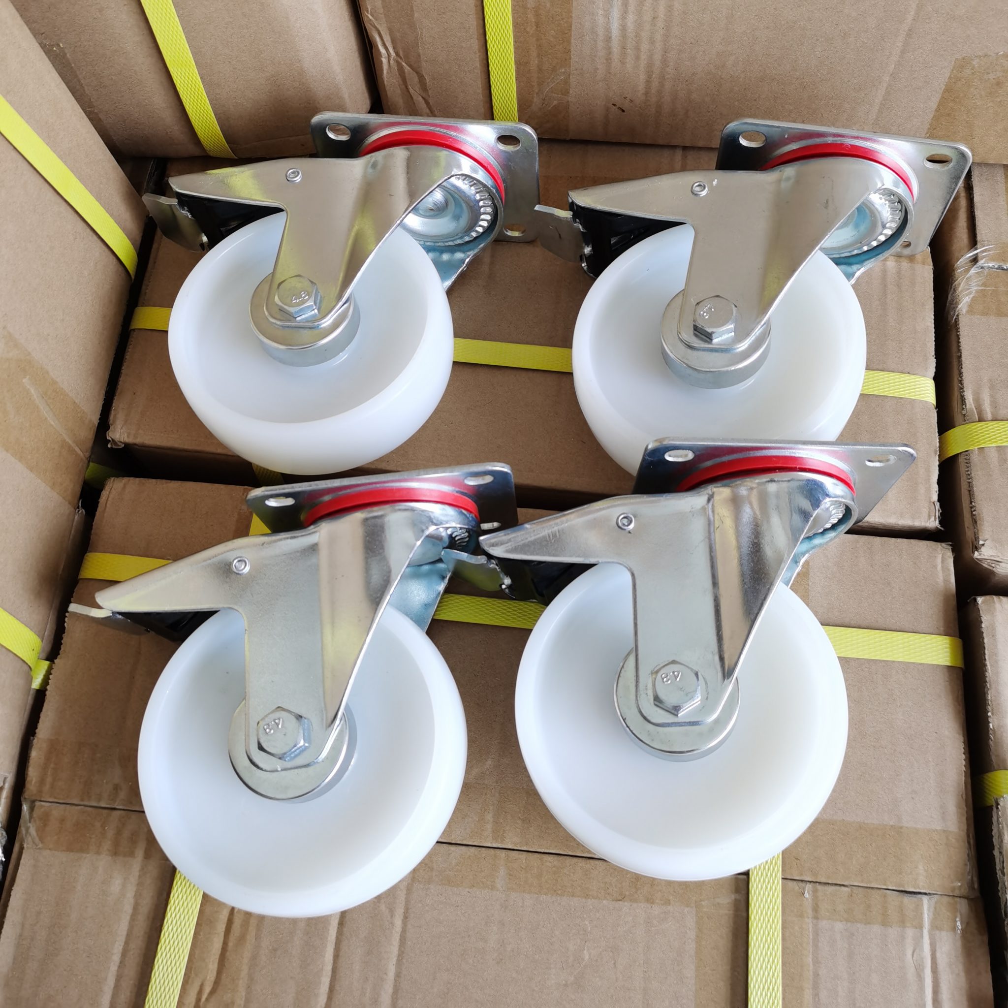 Custom size noiseless trolley wheel