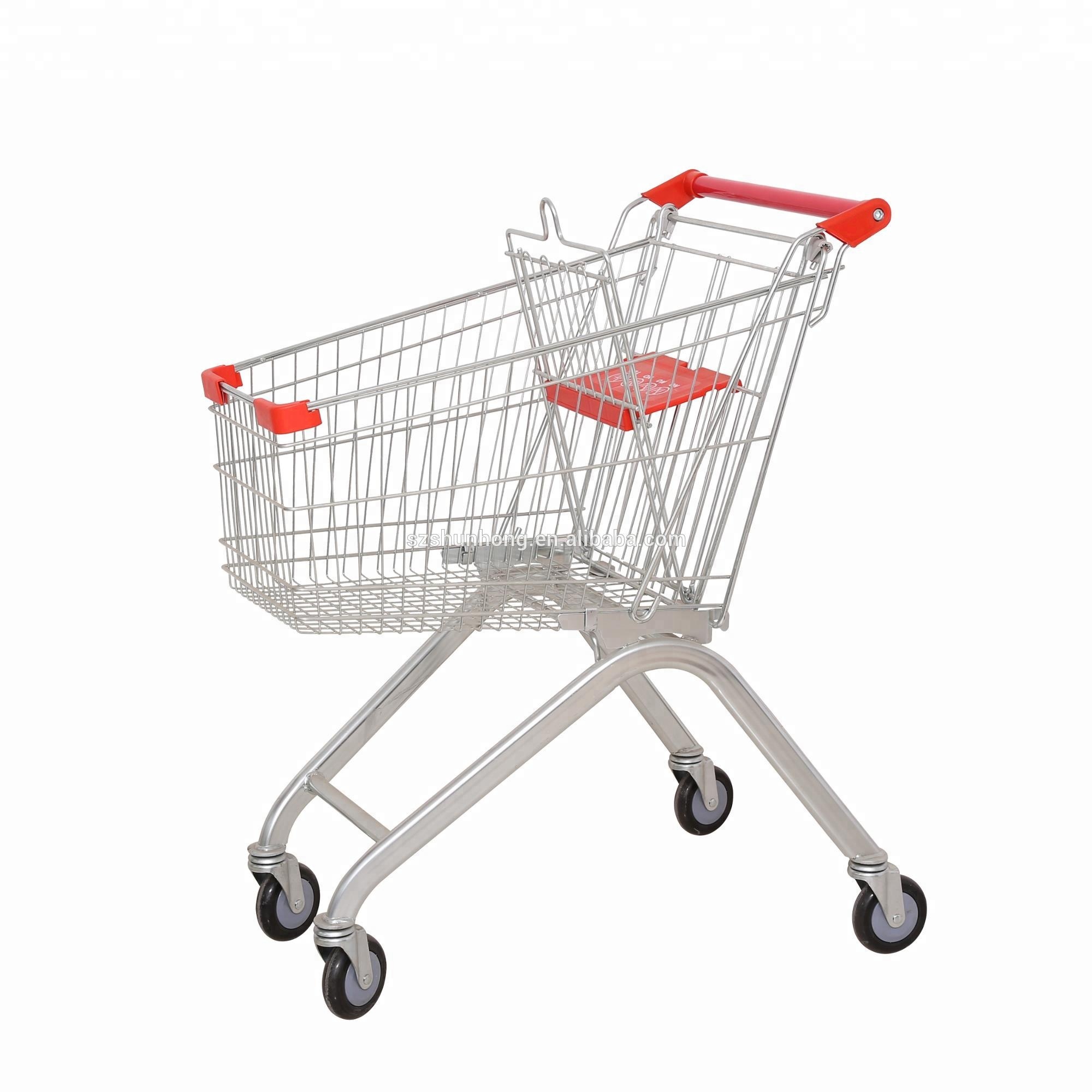 Custom supermarket European style trolley
