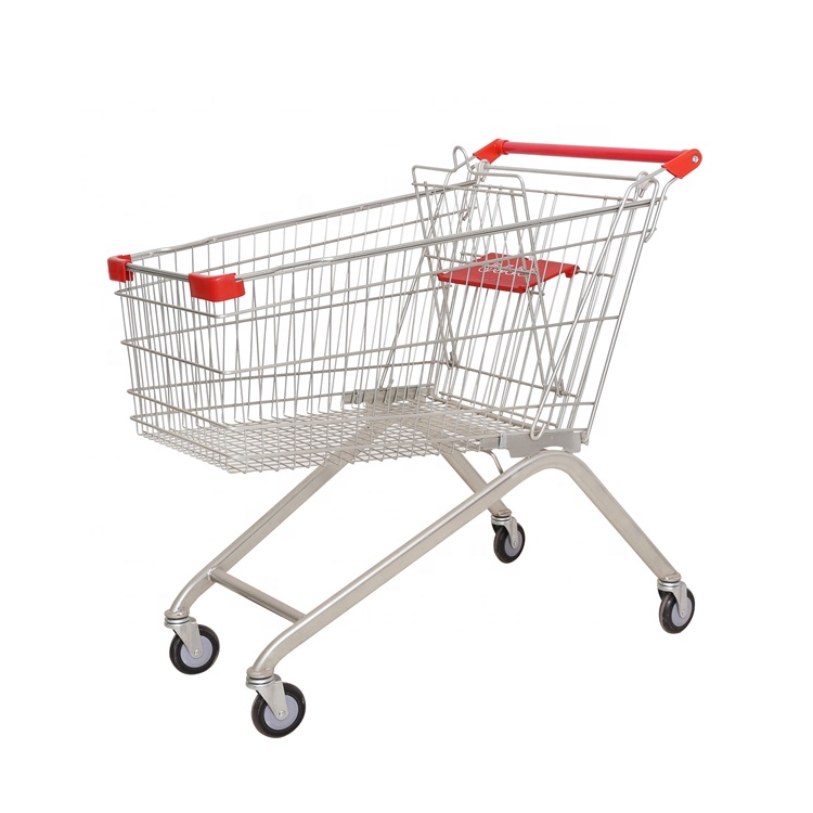 Custom supermarket European style trolley