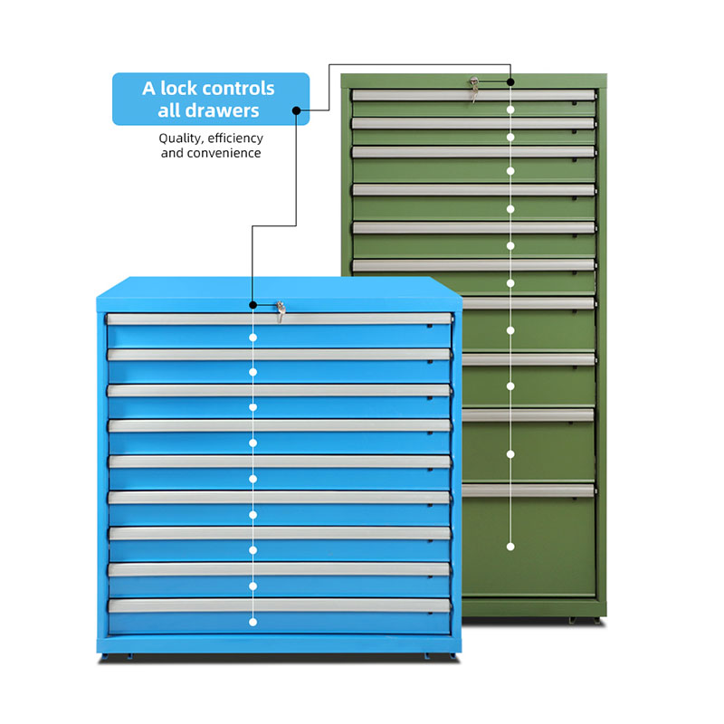 Customized large metal tool trolley