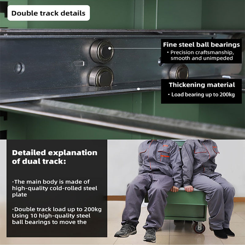 Customized large metal tool trolley