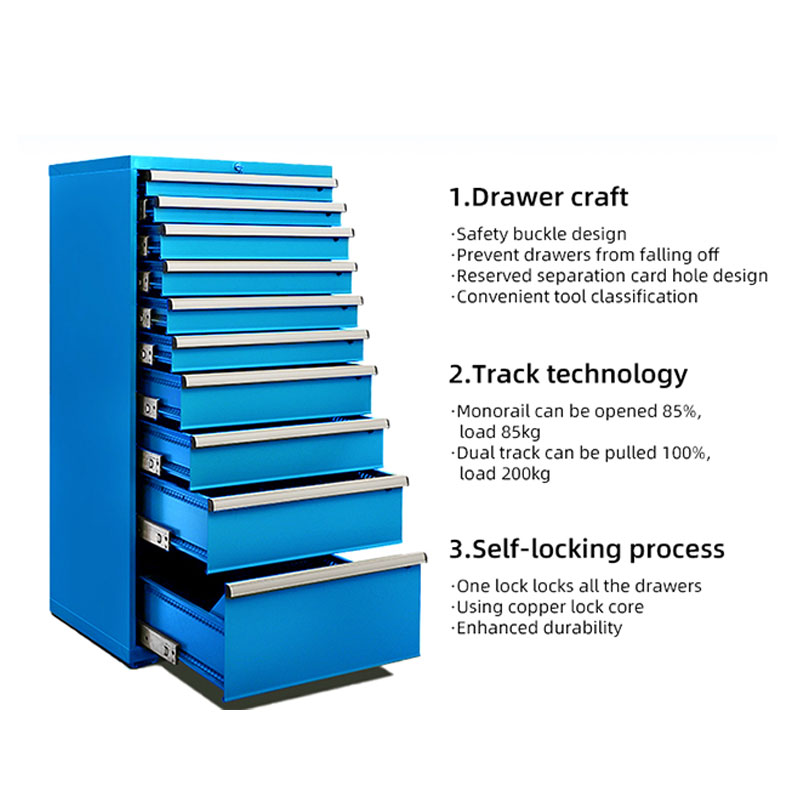 Customized large metal tool trolley