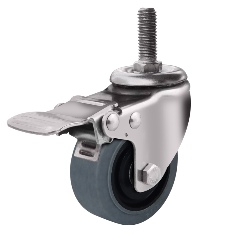 Gray industrial custom trolley wheel