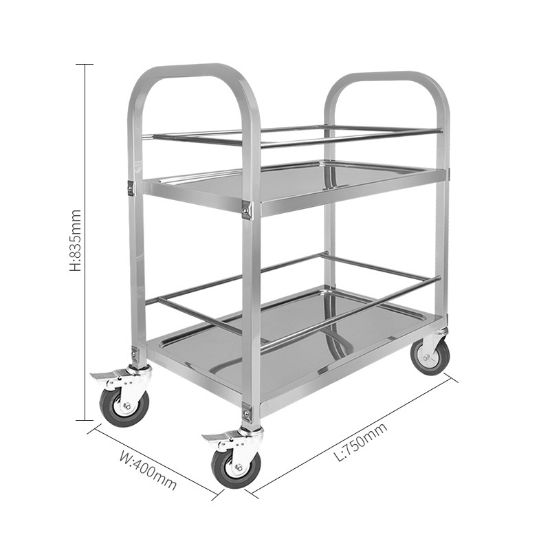 Heavy load steel multi-layer trolley