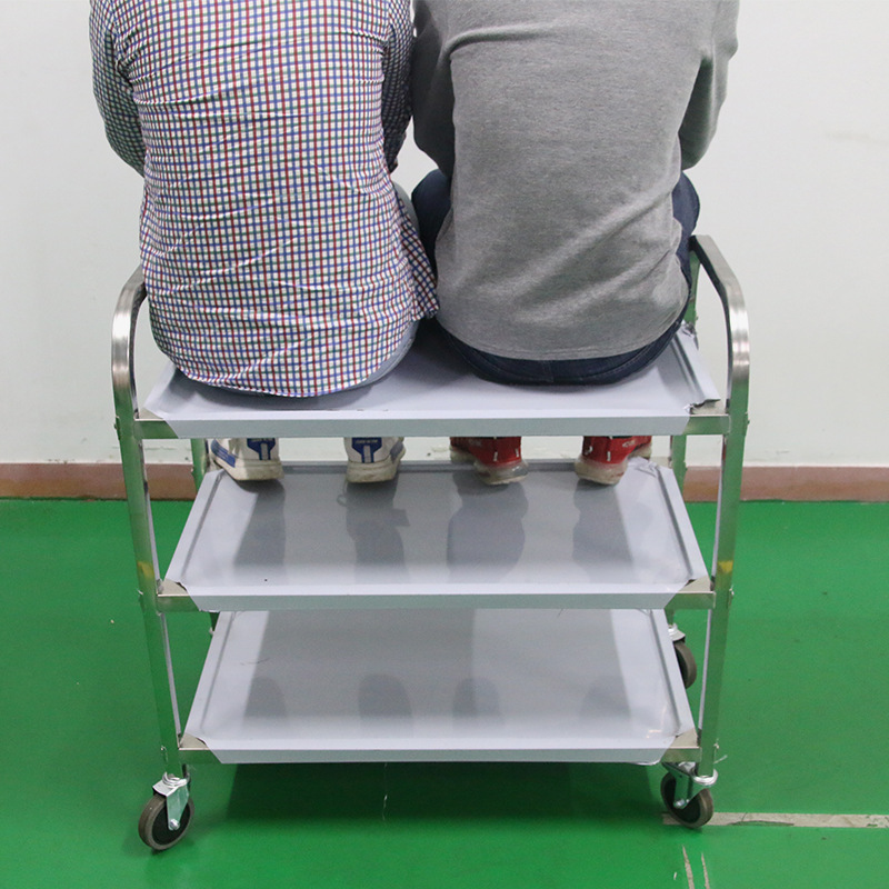 Heavy load steel multi-layer trolley