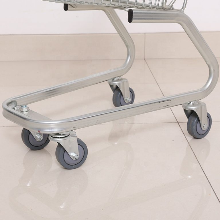 High quality galvanized shopping trolley