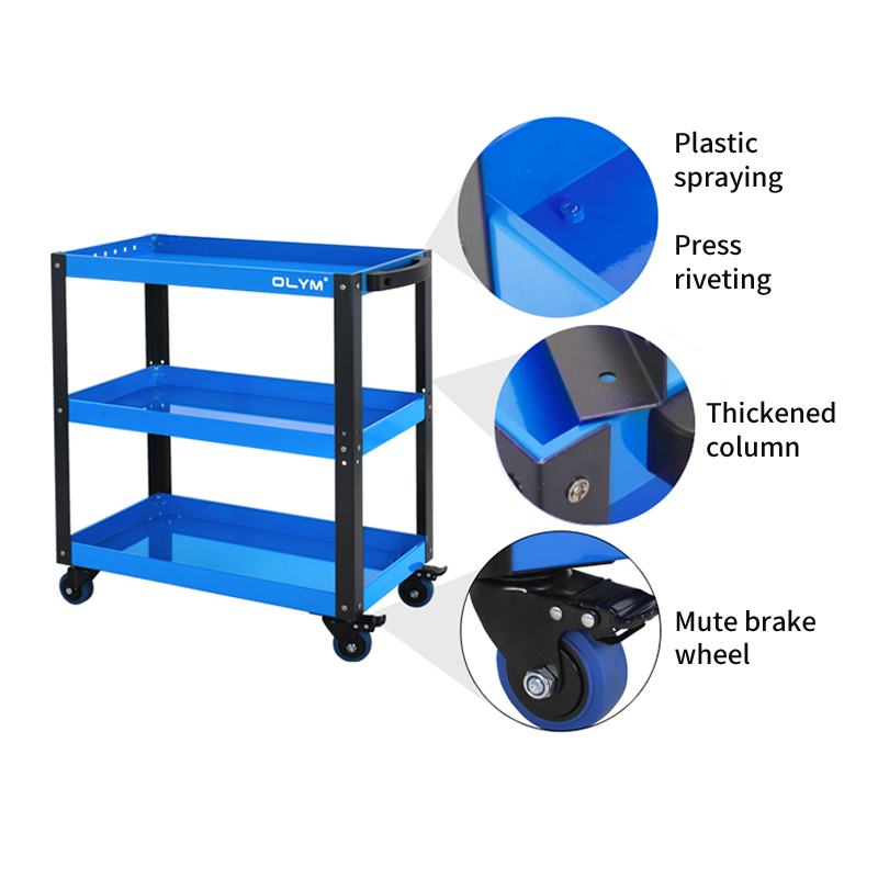 High-quality multi-layer industrial trolley