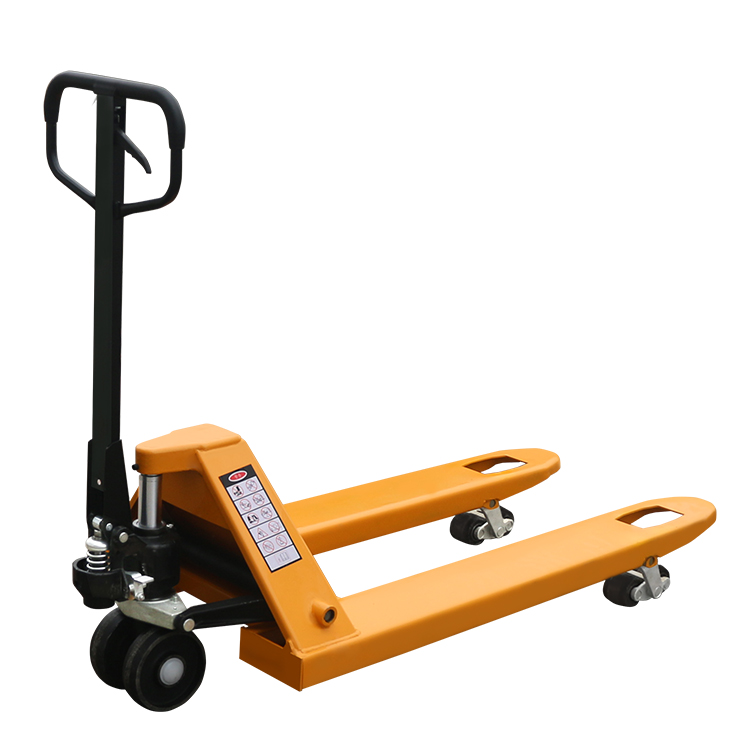 Hydraulic lifting manual pallet trolley