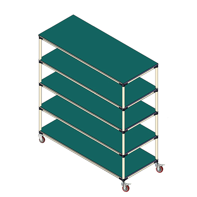 Industrial workshop multi-storey trolley