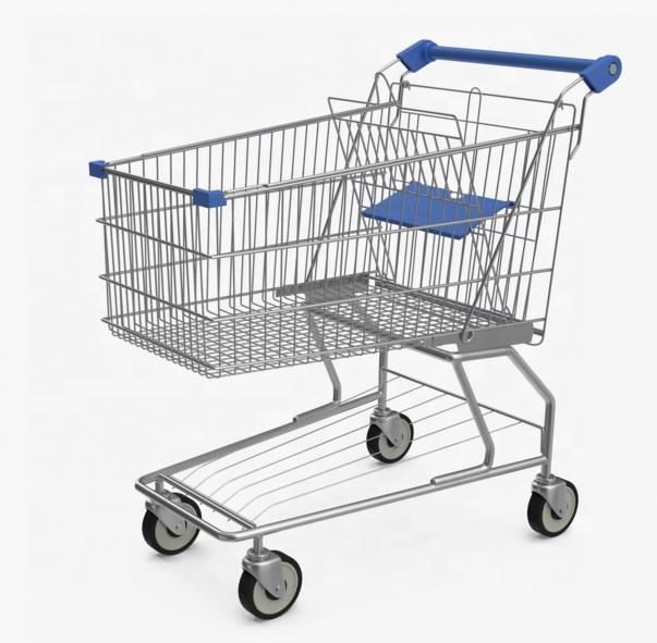 Metal classic design shopping trolley