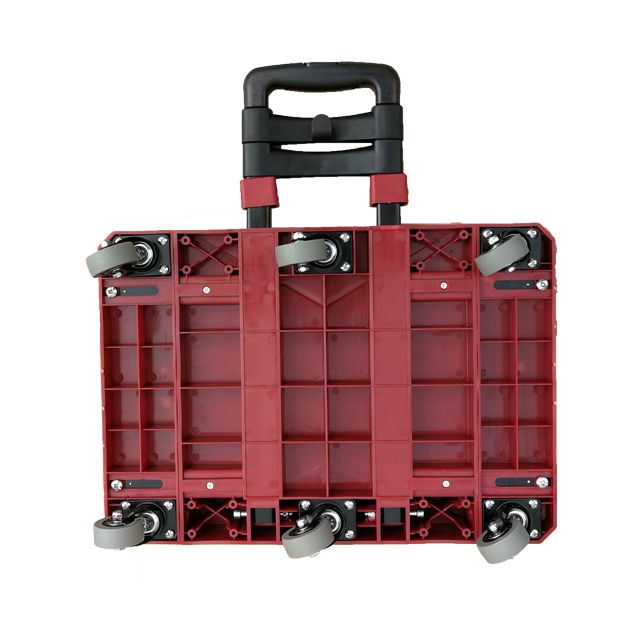 Portable color folding platform trolley