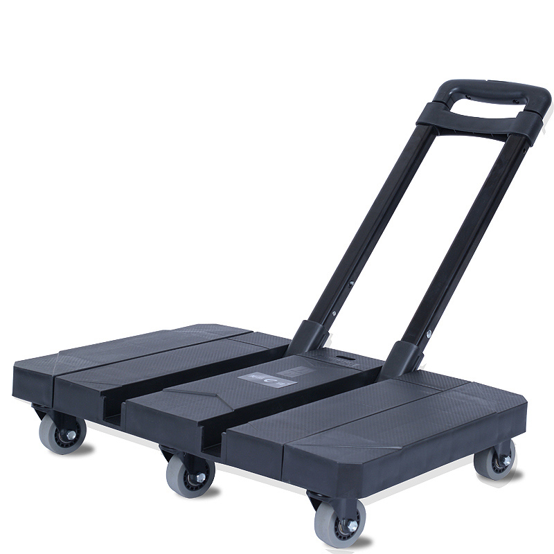Portable color folding platform trolley
