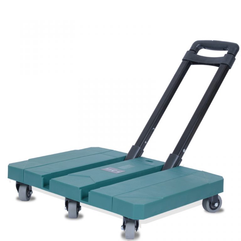 Portable color folding platform trolley