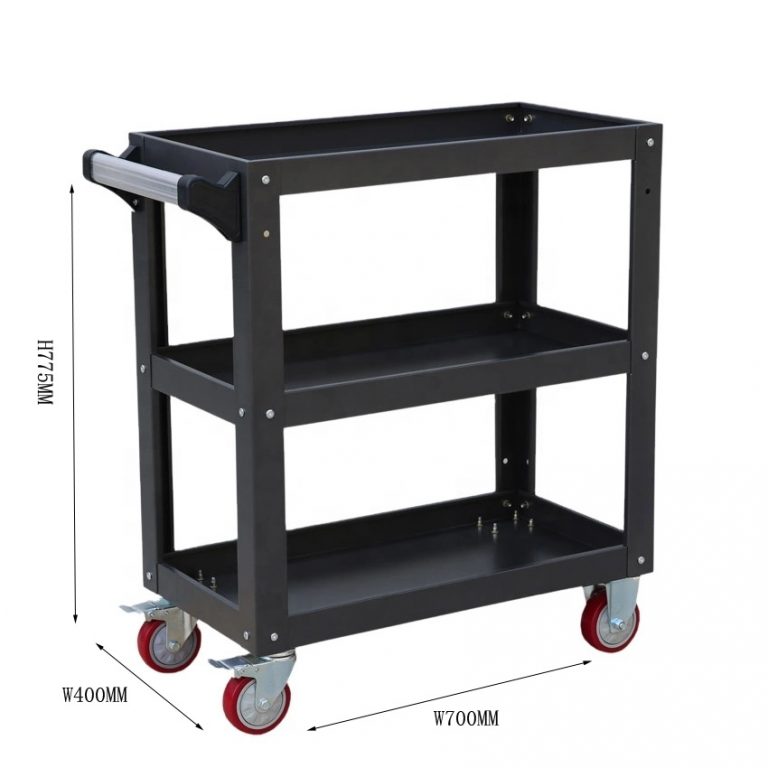 Red cold rolled steel multi-layer trolley