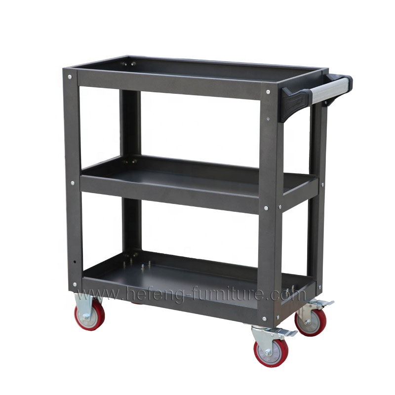 Red cold rolled steel multi-layer trolley