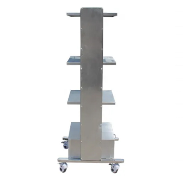 Silent plastic fence car three-layer trolley