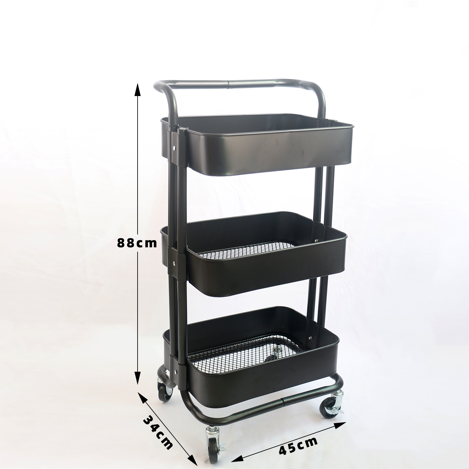 Small plastic anti-static trolley