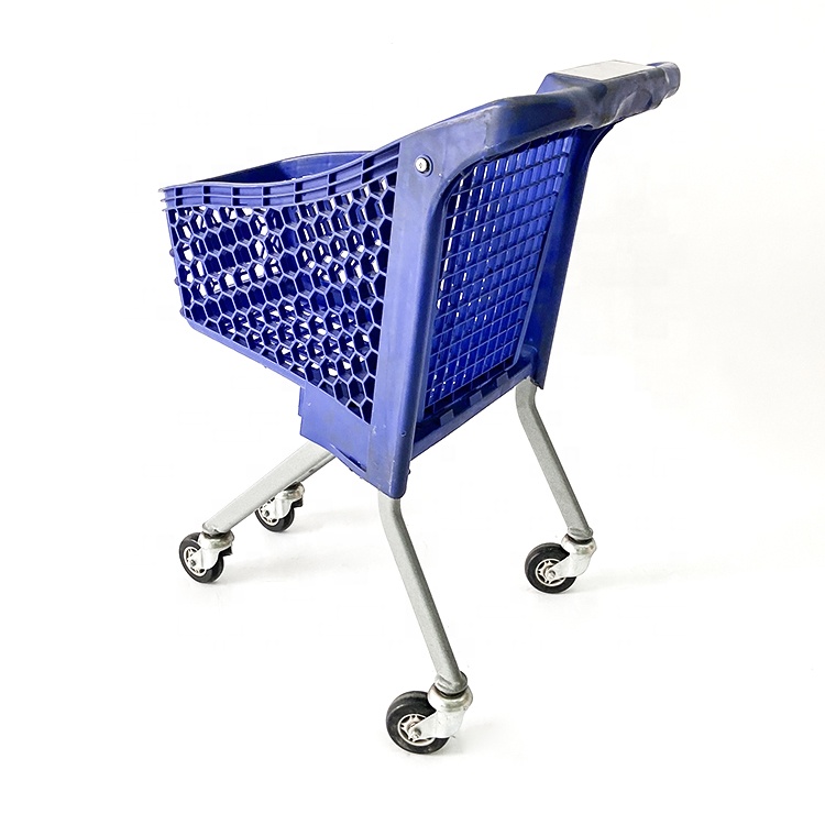 Small safe plastic shopping trolley