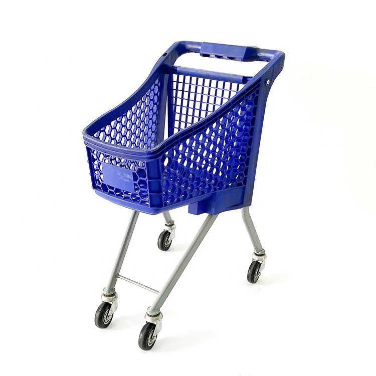 Small safe plastic shopping trolley