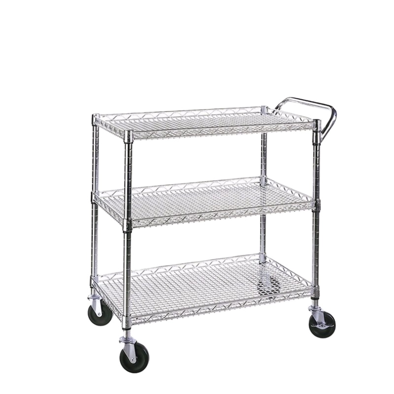 Stainless steel platform multi-layer trolley