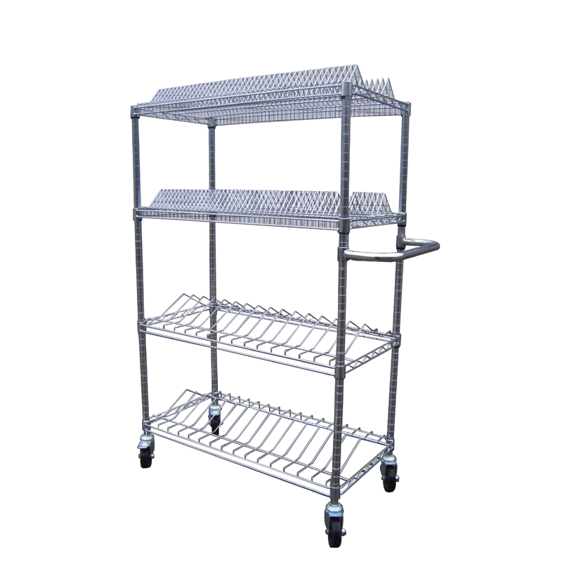 Stainless steel platform multi-layer trolley
