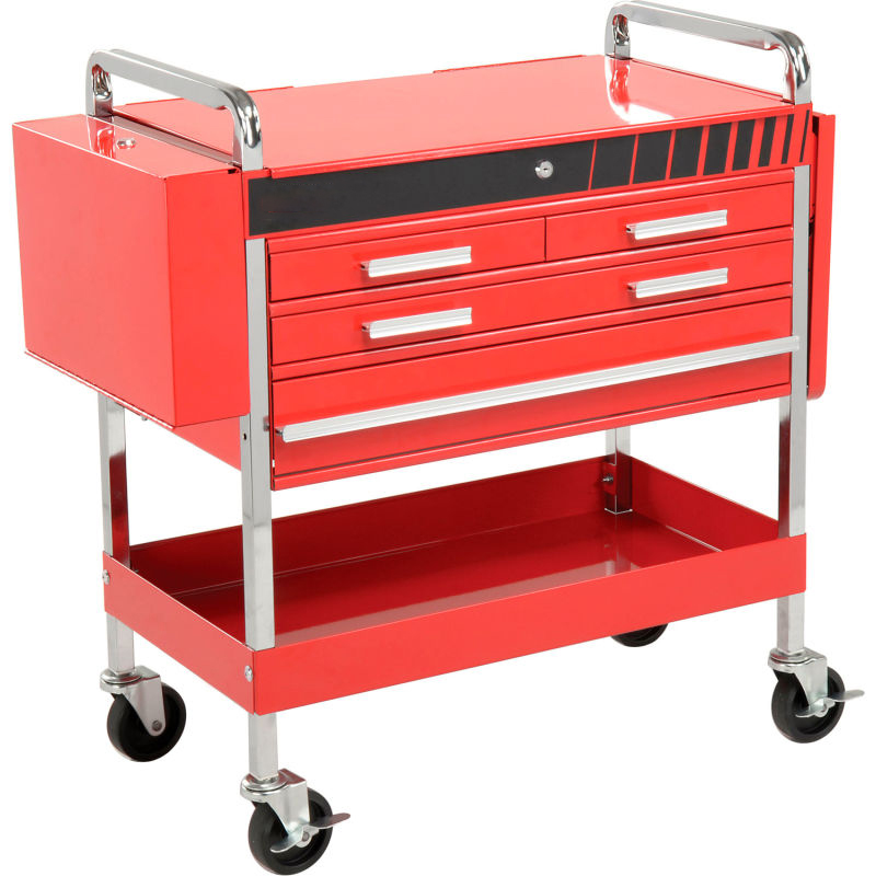 Super storage red tool trolley