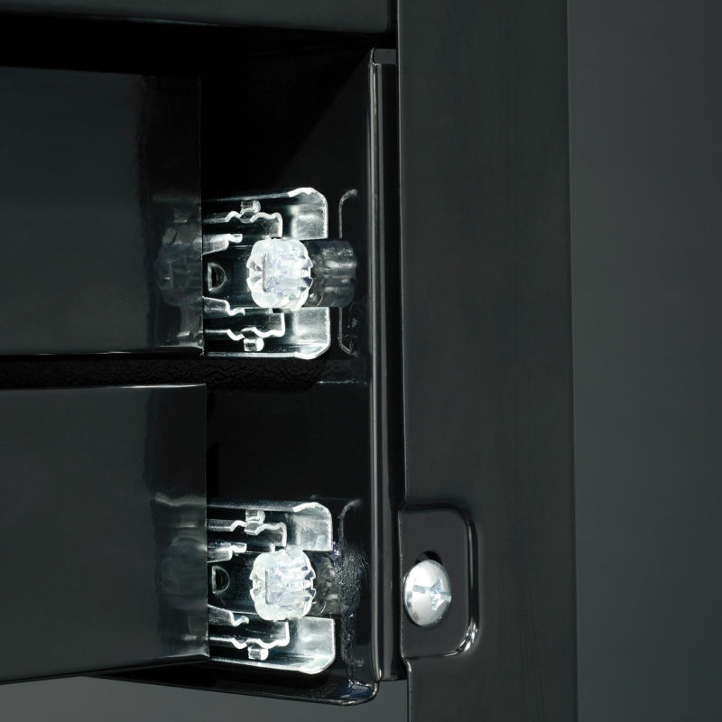 Two drawer hardware tool trolley