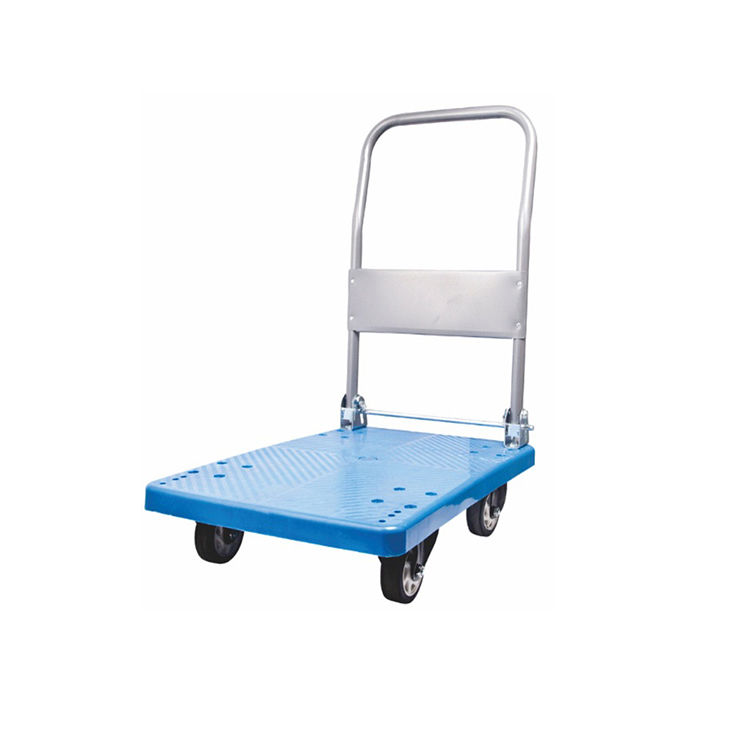 Various sizes of loading platform trolleys