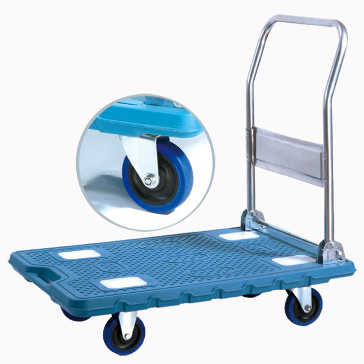 Various sizes of platform trolleys