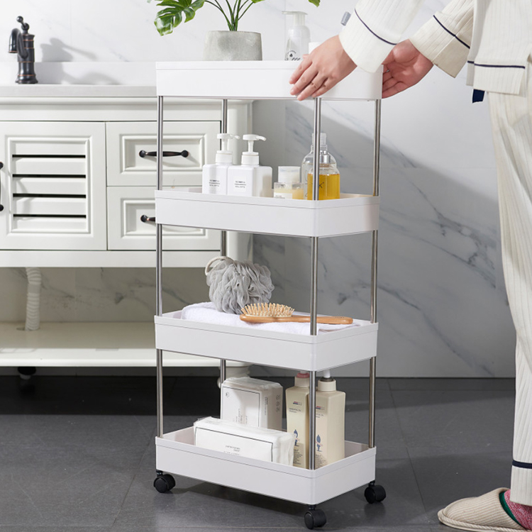 White detachable multi-layer trolley