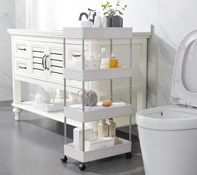 White detachable multi-layer trolley