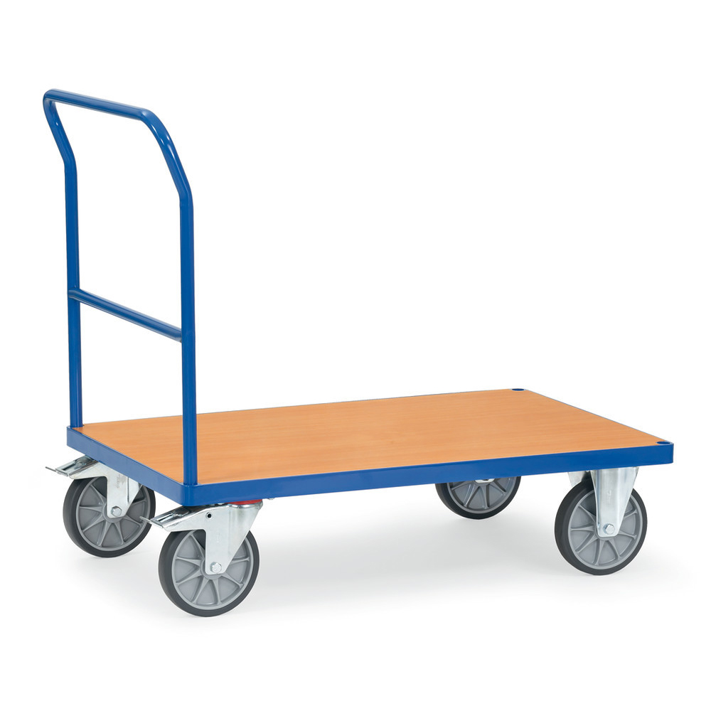 White wood material handling trolley