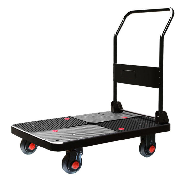 Portable 4-Wheel Foldable Platform Trolleys for Easy Transport